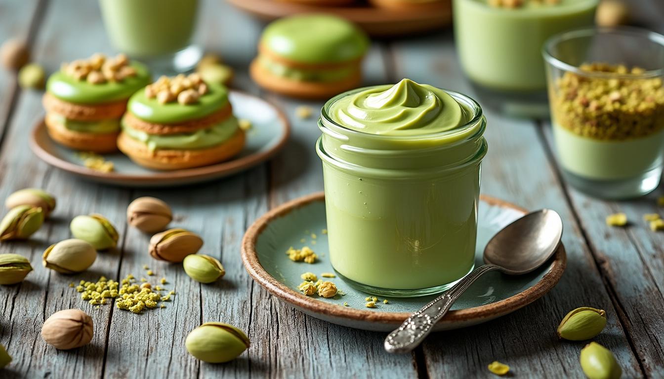 Crème de pistache : secrets gourmands pour desserts irrésistibles